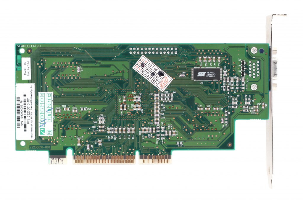Videocard virtual museum Diamond Viper V330 AGP (nVidia RIVA 128 AGP ...