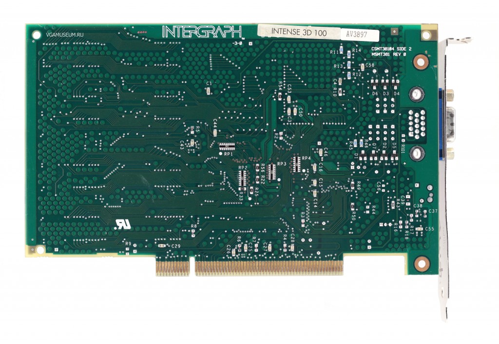 Videocard virtual museum Intergraph Intense 3D 100 (Rendition Verite ...